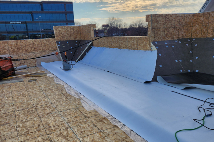 Commercial Low-Slope Roof Installation | Granite City Roofing